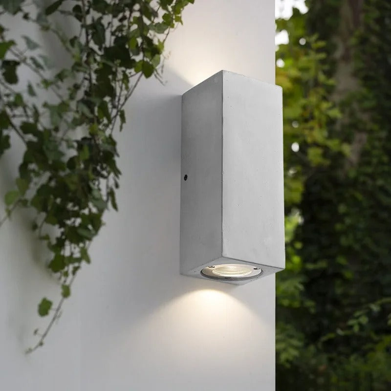 Ernarj Rectangular Twin Shine Cement Wall Lamp – Lightingshop