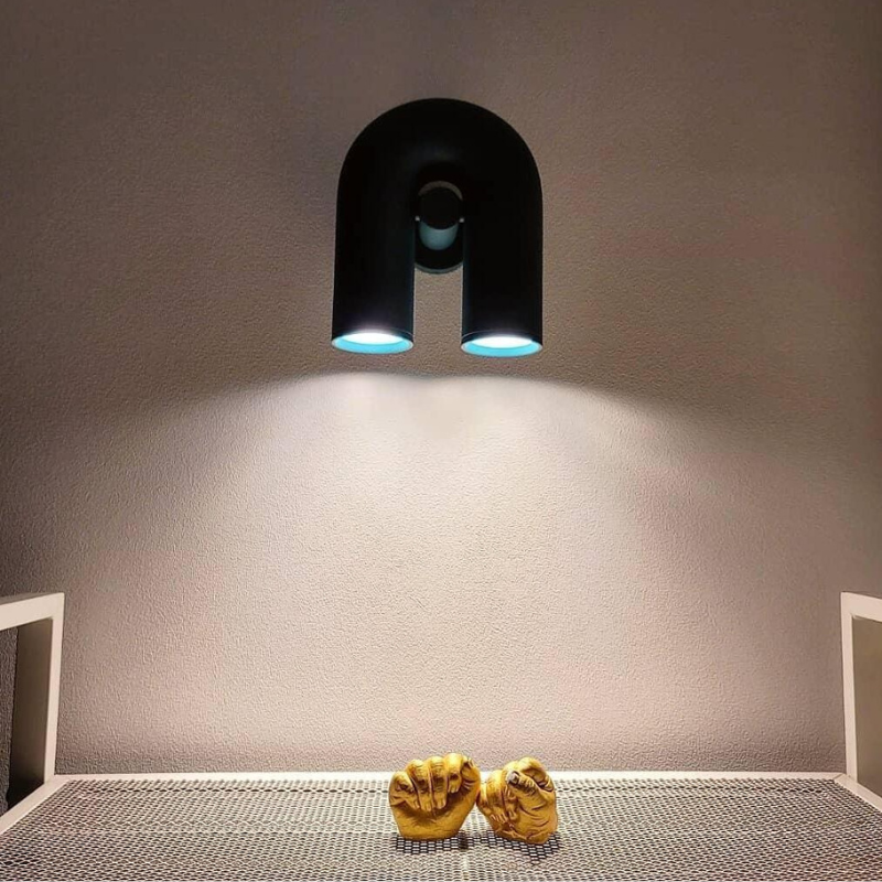 Isaksson Modern Inverted U-Loop Pipe Wall Lamp – Lightingshop