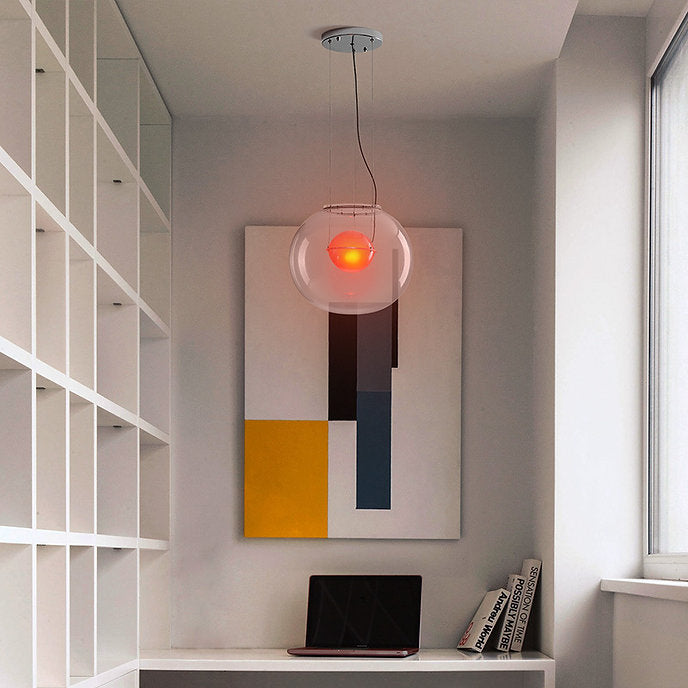 LED Double Layer Modern Glass Pendant Light – Lightingshop