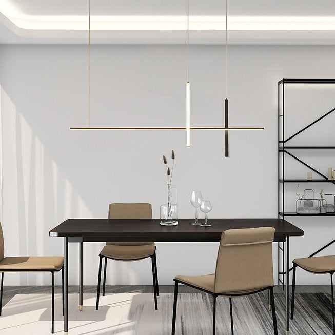 LED Simple Modern Linear Light Strip Pendant Light – Lightingshop