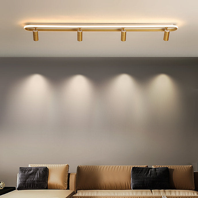 LED Golden Modern Ceiling Mounted Track Light Set – Lightingshop