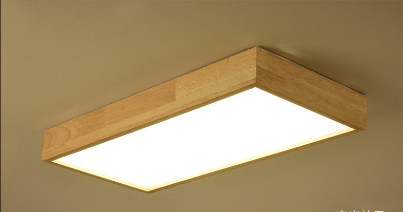 Wooden Zen Rectangular Ceiling Light – Lightingshop