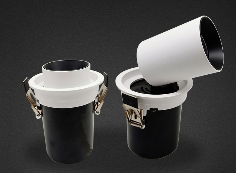 Stretching spotlight bean gall head moving led embedded adjustable ang ...