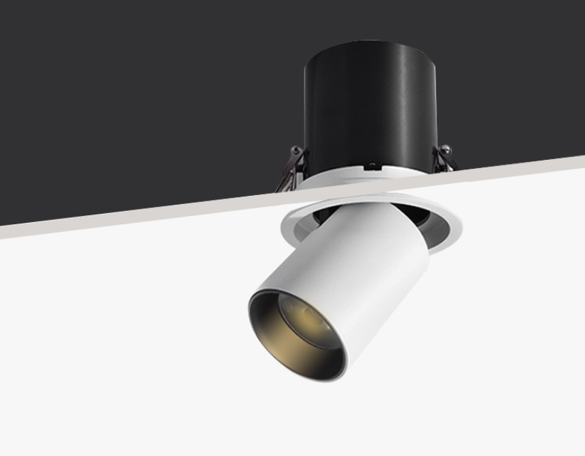 Stretching spotlight bean gall head moving led embedded adjustable ang ...