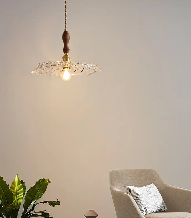 LED Leaf Design Creative Glass Pendant Light – Lightingshop