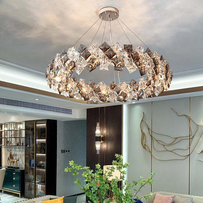 LED Modern Crystal Ring Pendant Light – Lightingshop