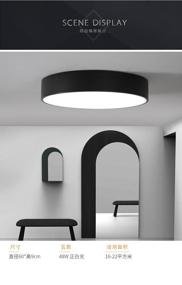 Acrylic LED Round Modern Ceiling Light – Lightingshop